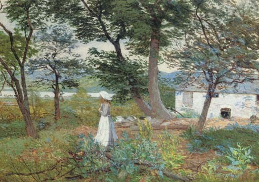 Harold Stewart Rathbone (1858-1929) , The white farm | Christie's