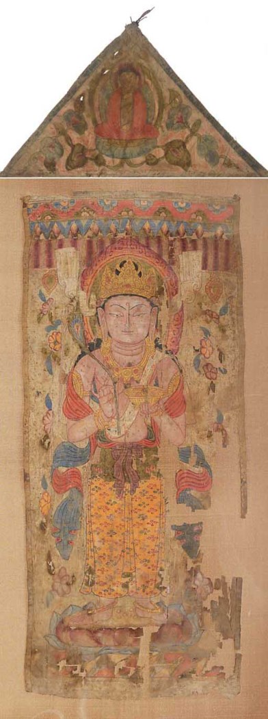 AN EXTREMELY RARE AND IMPORTANT TANG DYNASTY PAINTING ON SILK , TANG ...