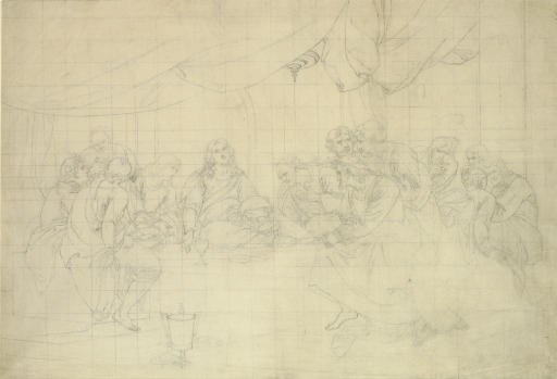 Benjamin West, P.R.A. (1738-1820) , Study for 'The Last Supper ...