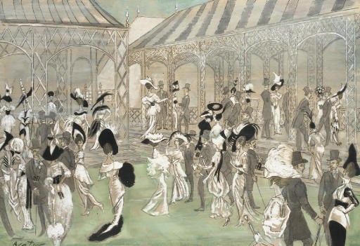 Cecil Beaton, (1904-1980) , Ascot Gavotte; set and costume design for ...