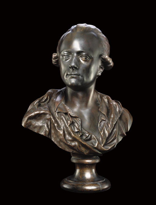 A BRONZE BUST OF THE ARCHBISHOP COUNT SALM