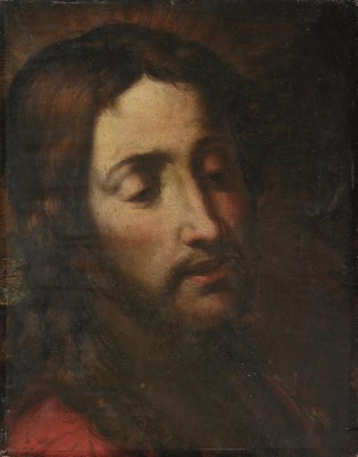 Giulio Cesare Procaccini (Bologna 1574-1625 Milan) , The Head of Christ ...