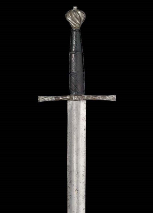 A COMPOSITE GERMAN BROADSWORD , THE BLADE 16TH CENTURY, THE HILT 19TH ...