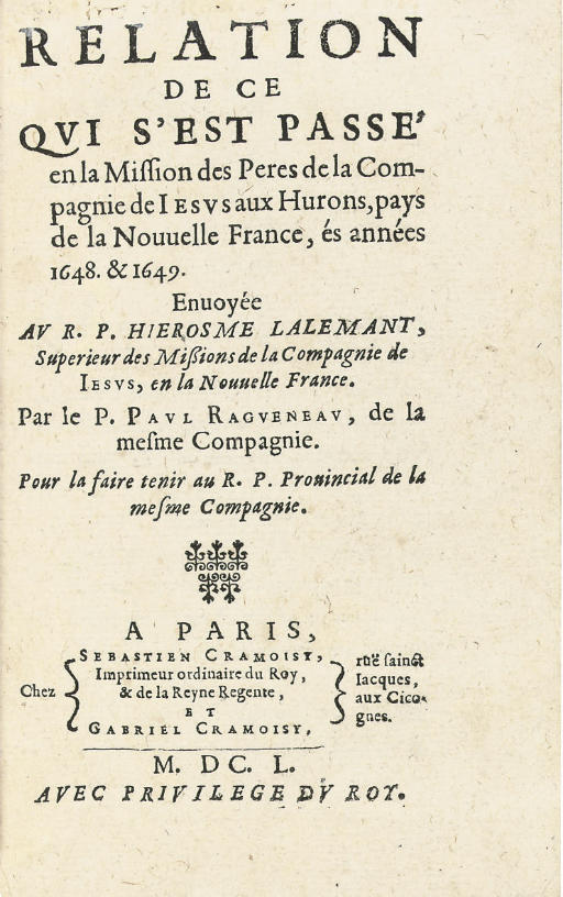 PAUL RAGUENEAU (1608-1680)