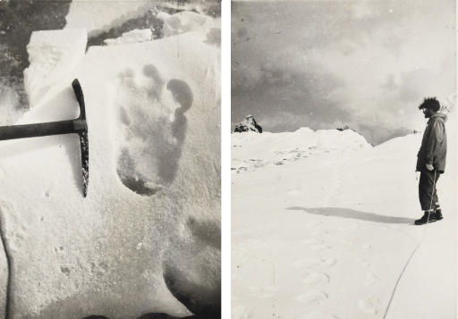 Eric Shipton Yeti Footprints