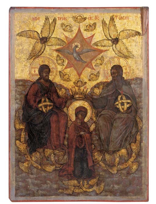 THE CORONATION OF THE MOTHER OF GOD BY THE HOLY TRINITY | Christie's
