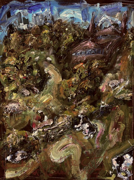 John Keane (b. 1954) , Looking to the City | Christie's