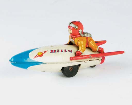 A Masudaya friction-powered 'Billy' Rocket