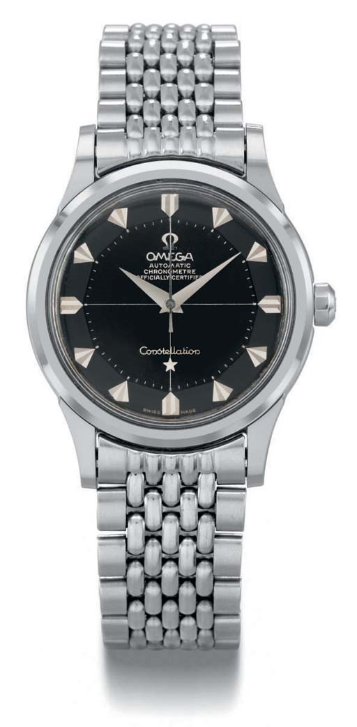 Omega. An attractive stainless steel self-winding water-resistant ...