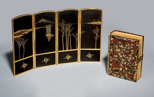 A GROUP OF METALWORK , THE THIRD WITH MARK OF THE KOMAI STUDIO, MEIJI ...