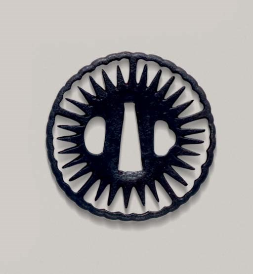 An Owari Tusba, Two Higo Tsuba, an Akasaka Tsuba, a Saotome Tsuba, Two ...