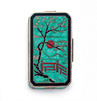 AN ART DECO ENAMEL VANITY CASE | Christie's