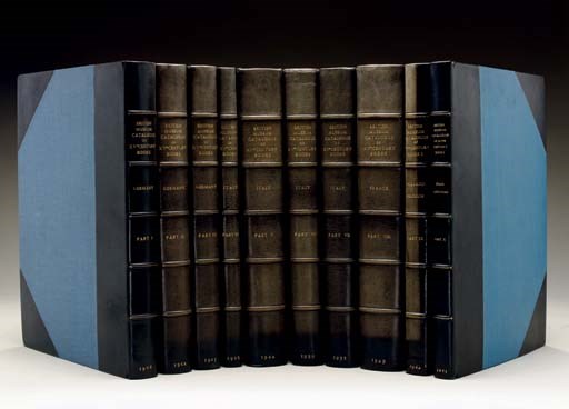 [BRITISH MUSEUM CATALOGUE]. Catalogue of books printed in the XVth ...