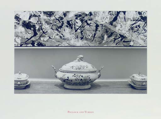 Louise Lawler. Pollock and tureen, (1984/1990). B/W photograph. Edition ...