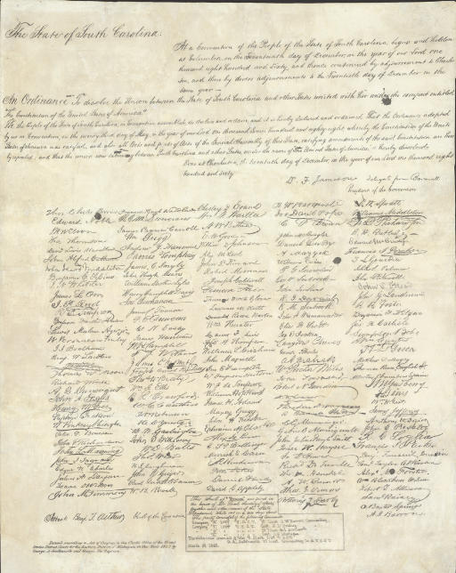 South Carolinas Secession