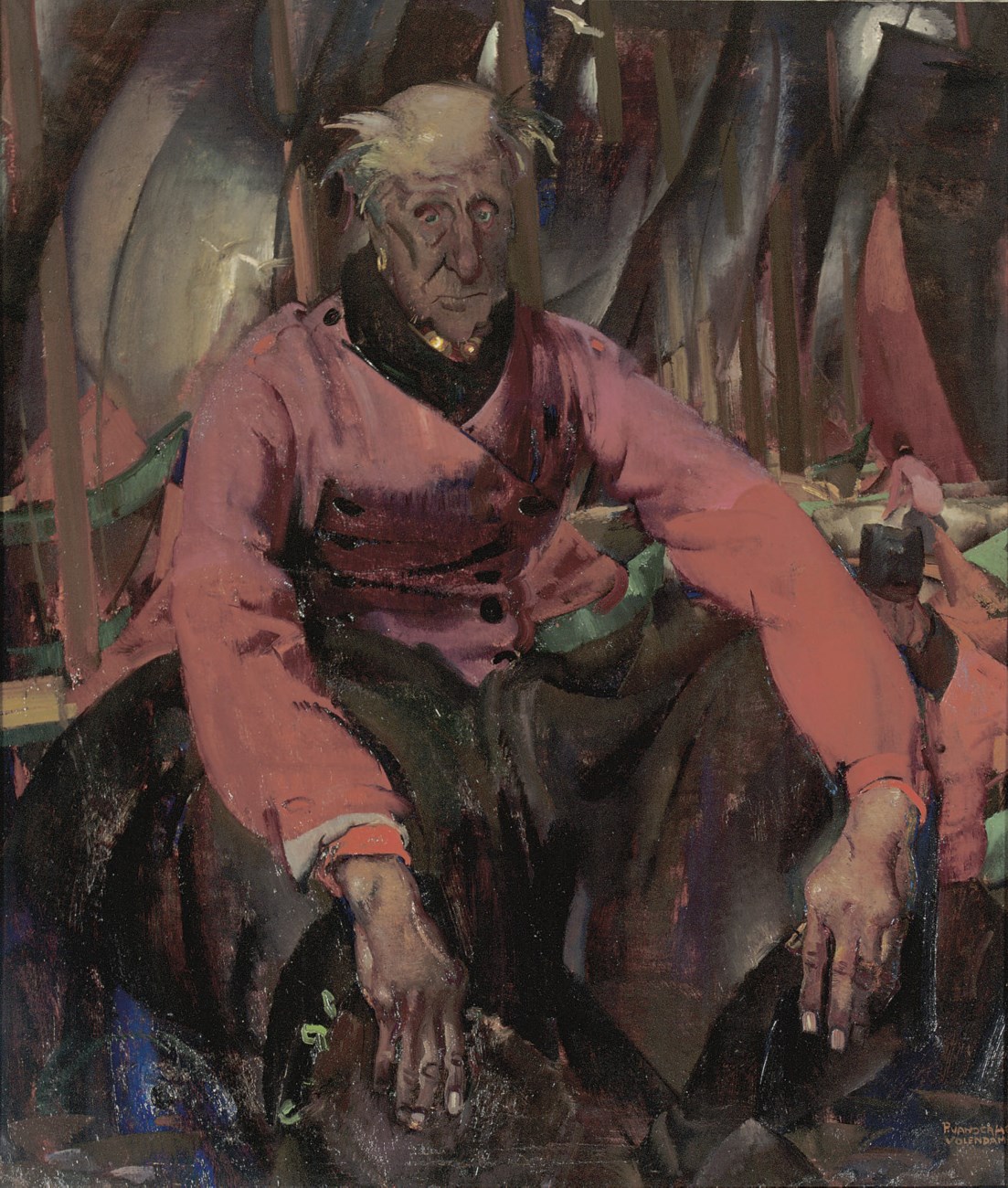 Piet van der Hem (DUTCH, 1885-1961) , Volendammer Visscher - Fisherman ...