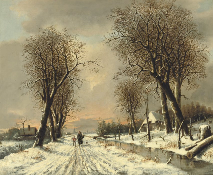 Franciscus Lodewijk van Gulik (Dutch, 1841-1899) , A walk along the ...