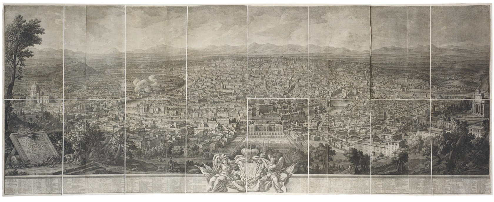 VASI, Giuseppe (1710-1782). Prospetto d'alma citta di Roma visto dal ...