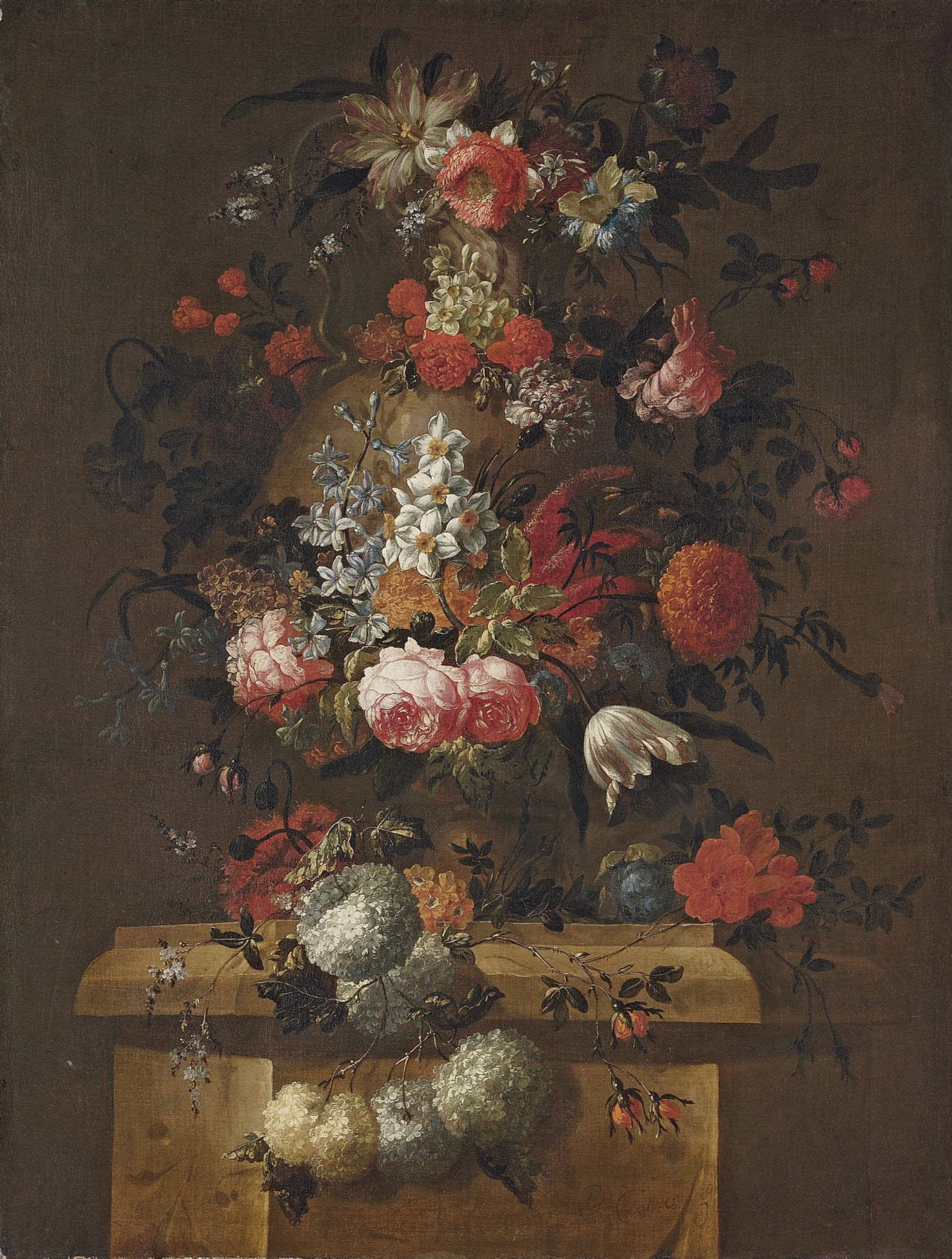Peter Frans Casteels (Antwerp, active 1690-in or after 1697) , Roses ...