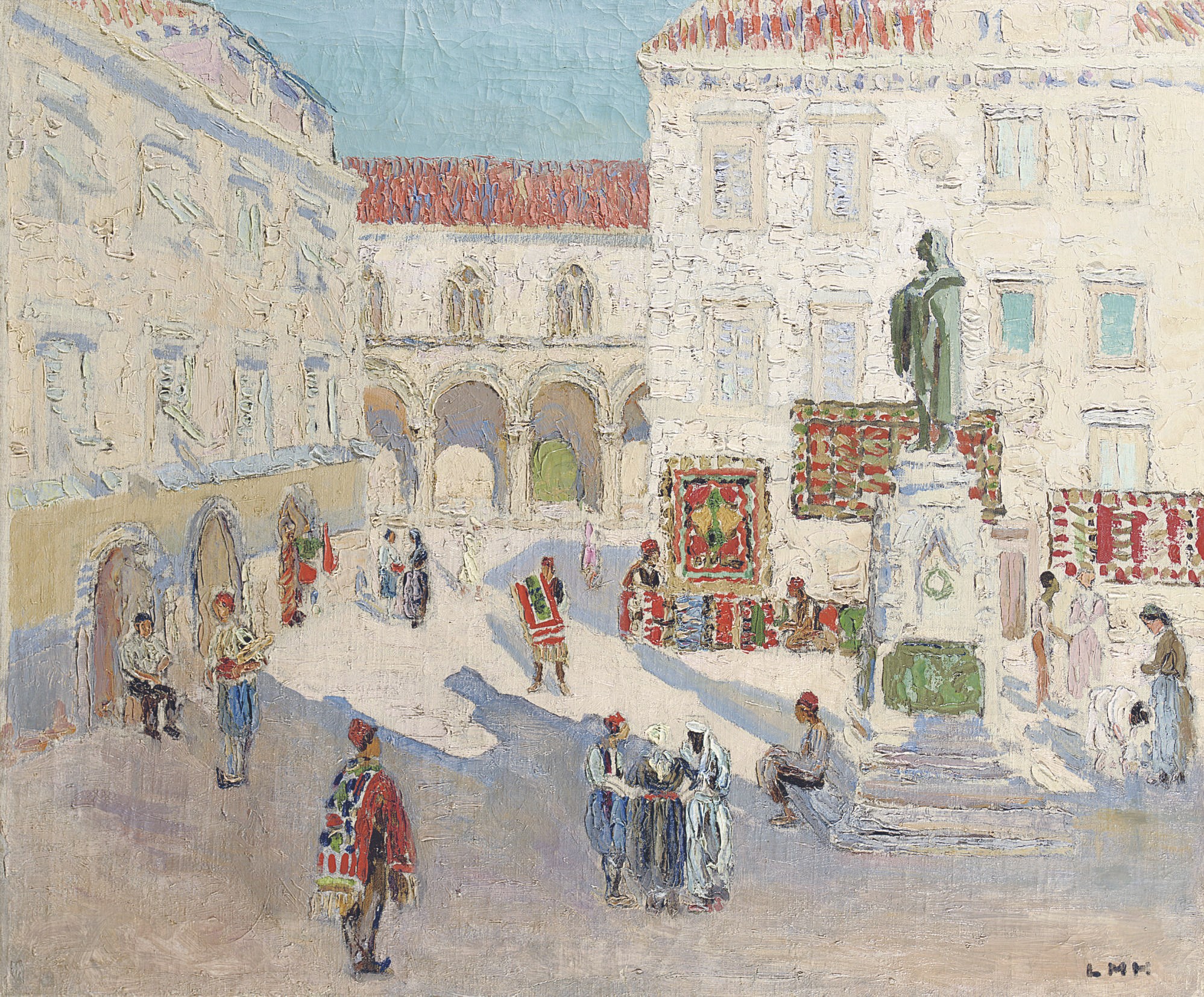 Letitia Marion Hamilton, R.H.A. (1878-1964) , The Carpet Market ...