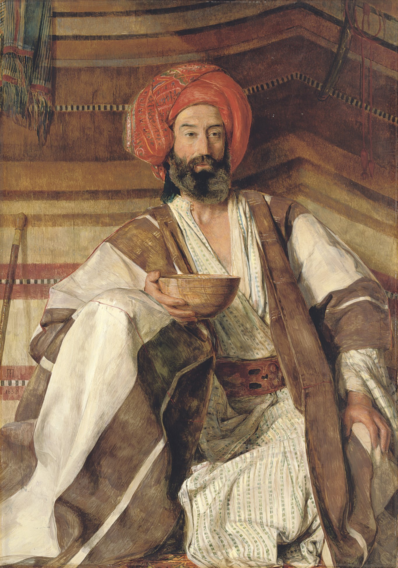John Frederick Lewis (British, 1805-1876) , An Arab of the desert of ...