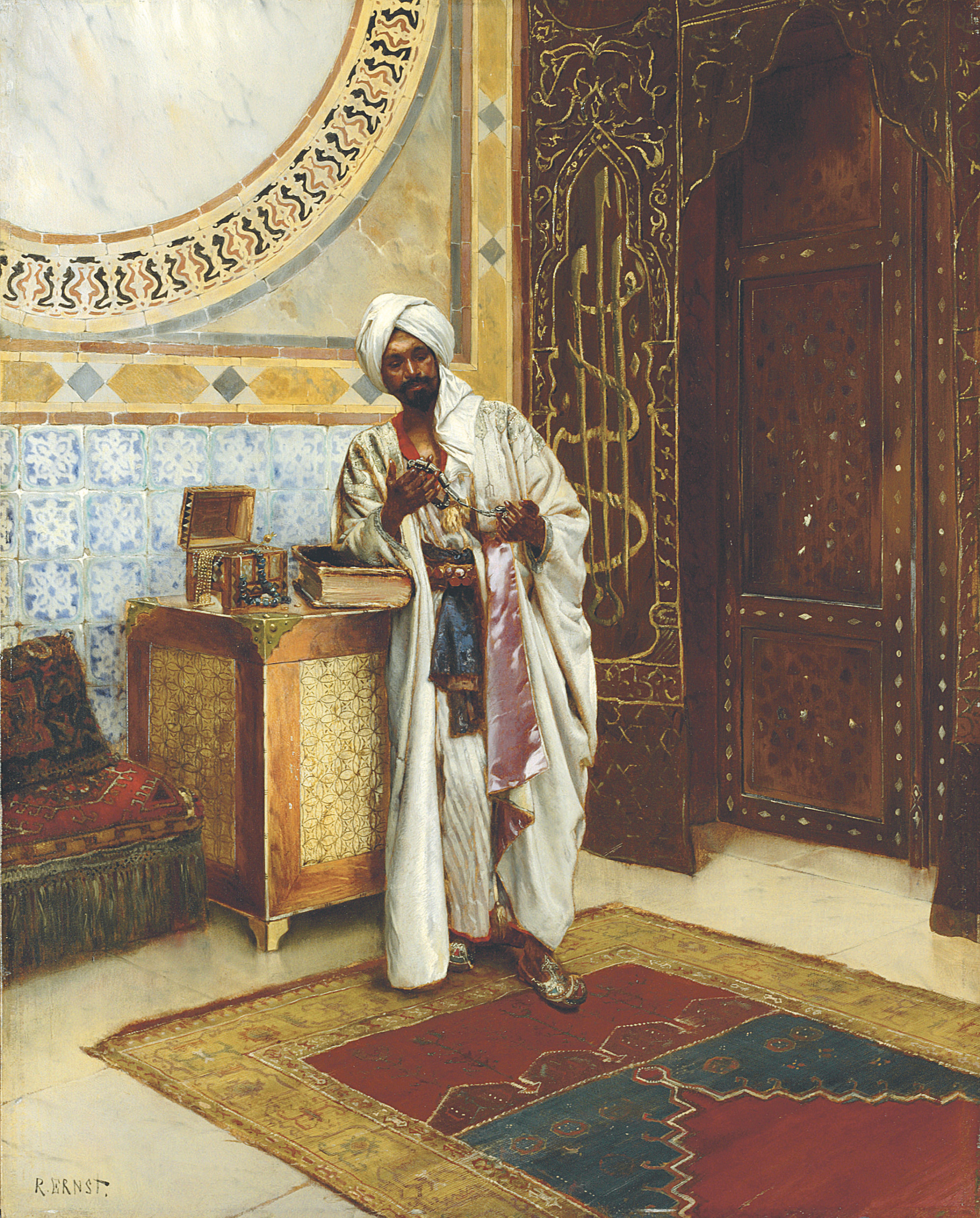 Charles Louis Lucien Müller (French, 1815-1892) , The odalisque ...