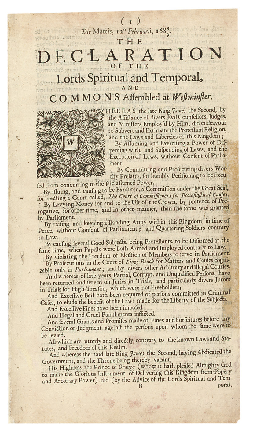 Bill Of Rights England