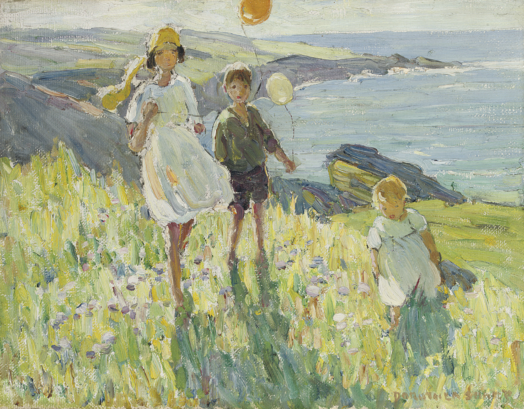 Dorothea Sharp, R.B.A., R.O.I, V.P.S.W.A. (1874-1955) , Along the ...
