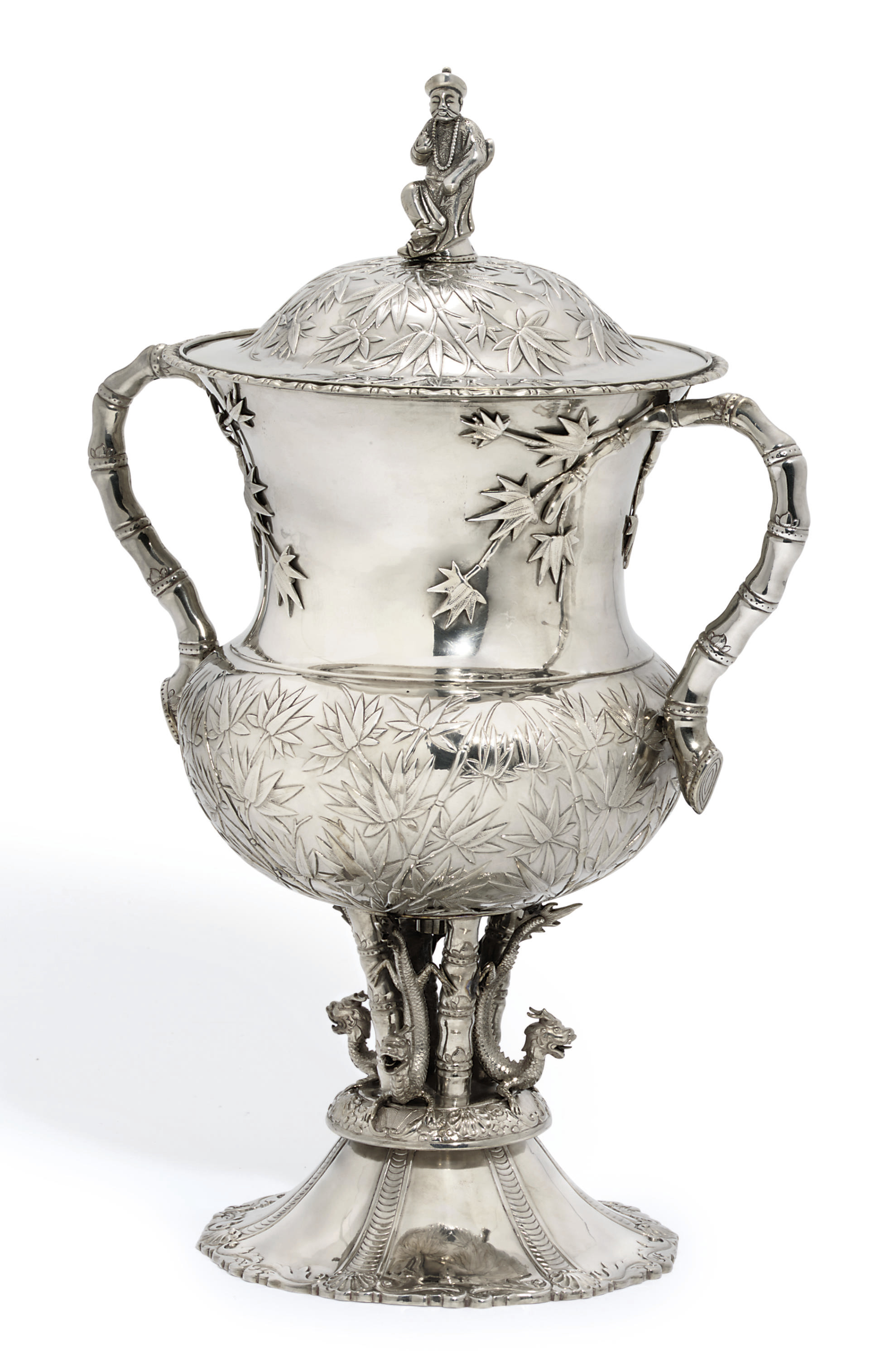 A GERMAN PARCEL-GILT SILVER CUP AND AN ASSOCIATED COVER , THE CUP WITH ...