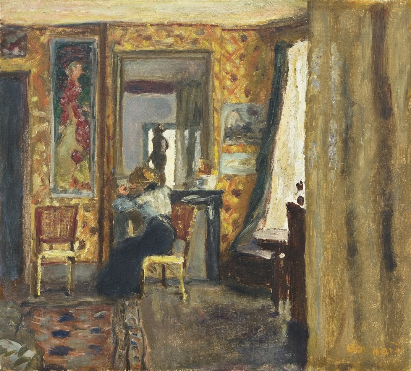 Pierre Bonnard (1867-1947) , Femme dans un intérieur | Christie's