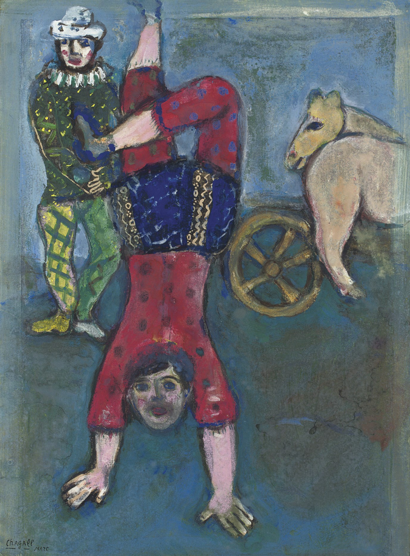 Marc Chagall (1887-1985) , Clown et acrobate | Christie's
