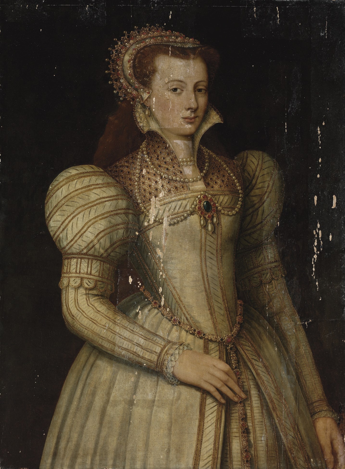Circle of Frans Pourbus II (Antwerp 1569-1622 Paris) , Portrait of a ...