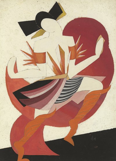 Alexandra Exter (1882-1949) , A costume design for Romeo and Juliet ...