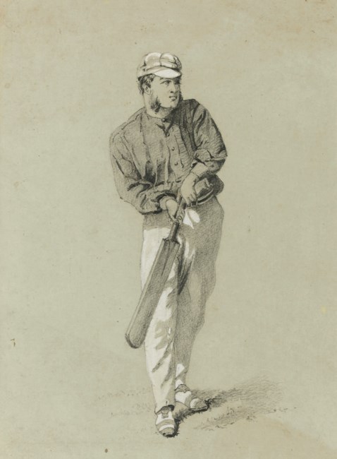 Sir George Frederick Hodson, 3rd Bart (1806-1888) , The batsman ...