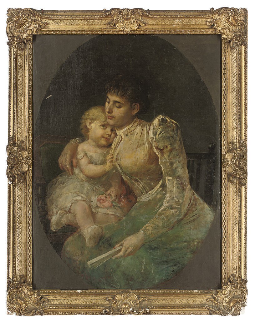 Vincenzo Pasquale Angelo Petrocelli (ITALIAN, 1823-1896) , A mother's ...