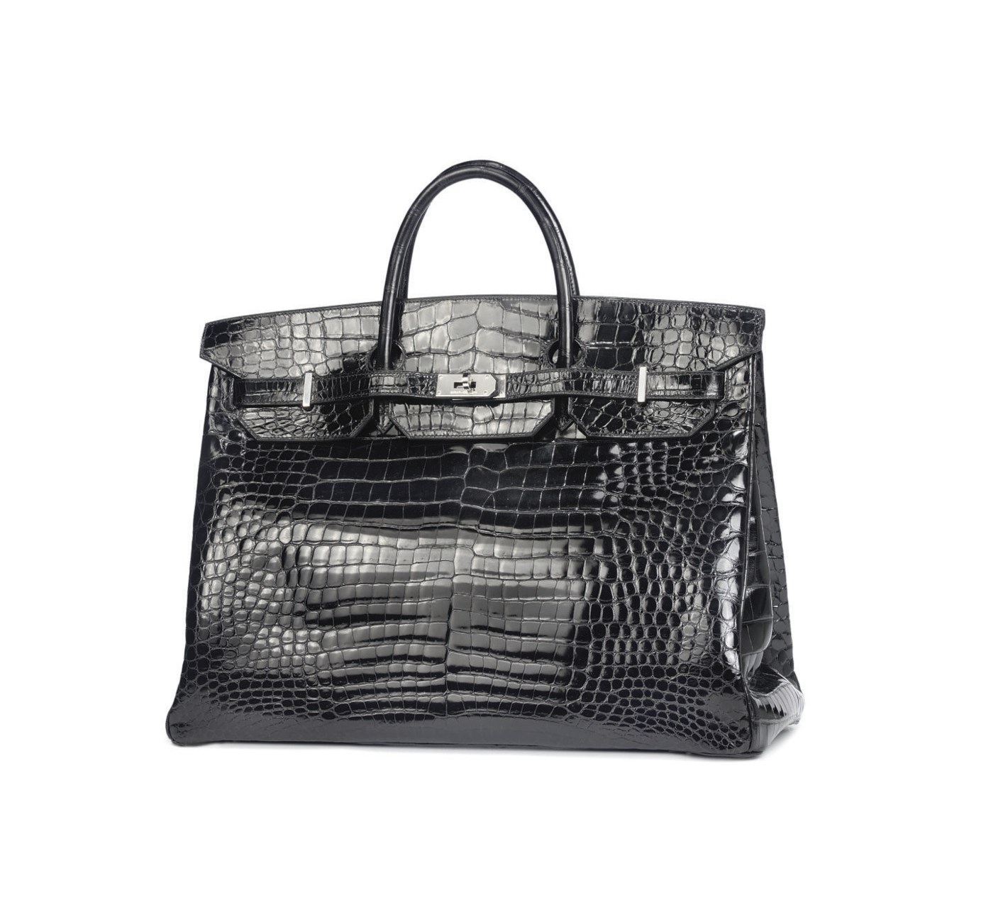 AN EXCEPTIONAL LARGE BLACK CROCODILE BIRKIN , HERMÈS, 2004 | Christie's