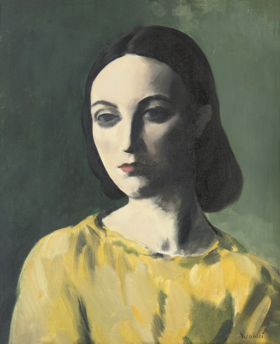 Jacob Kramer (1892-1962) , Portrait of a young woman | Christie's