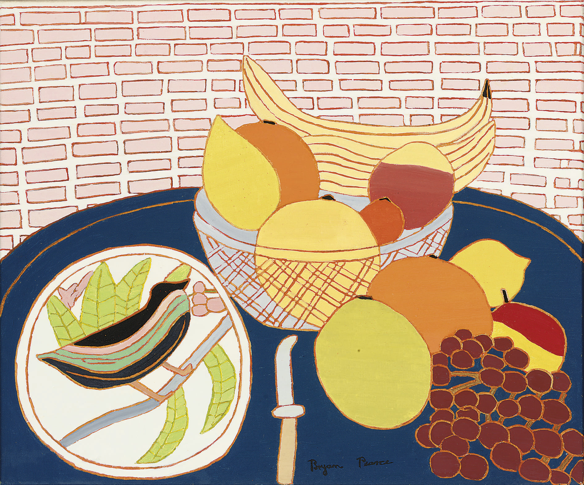 Bryan Pearce (1929-2007) , Fruit and Bird Plate | Christie's