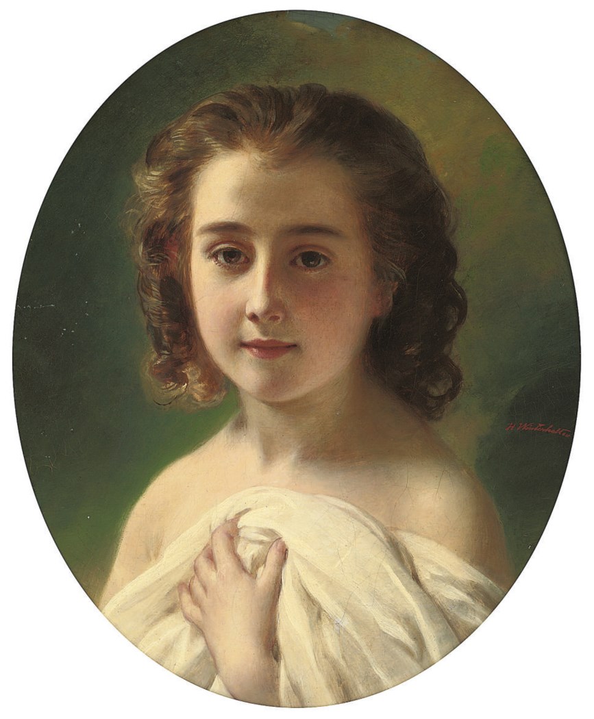 Hermann Winterhalter (German, 1808-1891) , Little darling | Christie's
