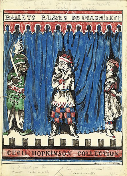 Alexandre Benois (1881-1962) , Petrouchka - Design for a bookplate for ...