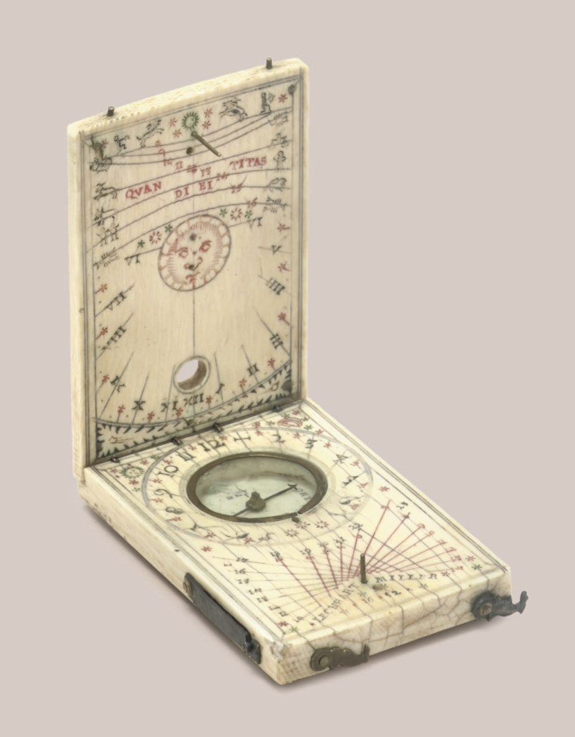 An ivory Nuremberg diptych dial , LEONHART MILLER (FL.1602-53), 1652 ...