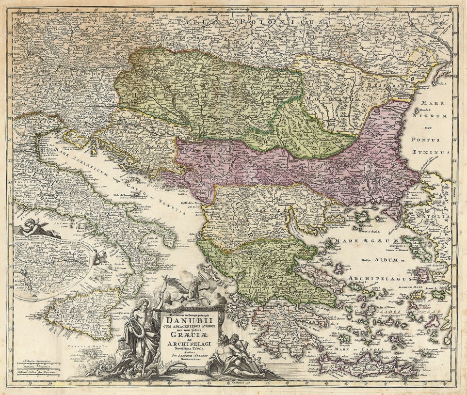 HOMANN, Johann Baptist. Fluviorum in Europa principis Danubii cum ...