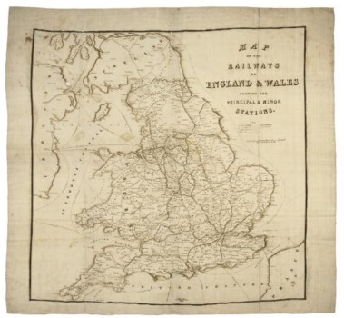 MAP OF THE RAILWAYS OF ENGLAND AND WALES, 1845 | Christie's