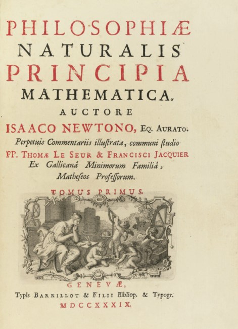 NEWTON, Sir Isaac (1642-1727). Philosophiae naturalis principia ...