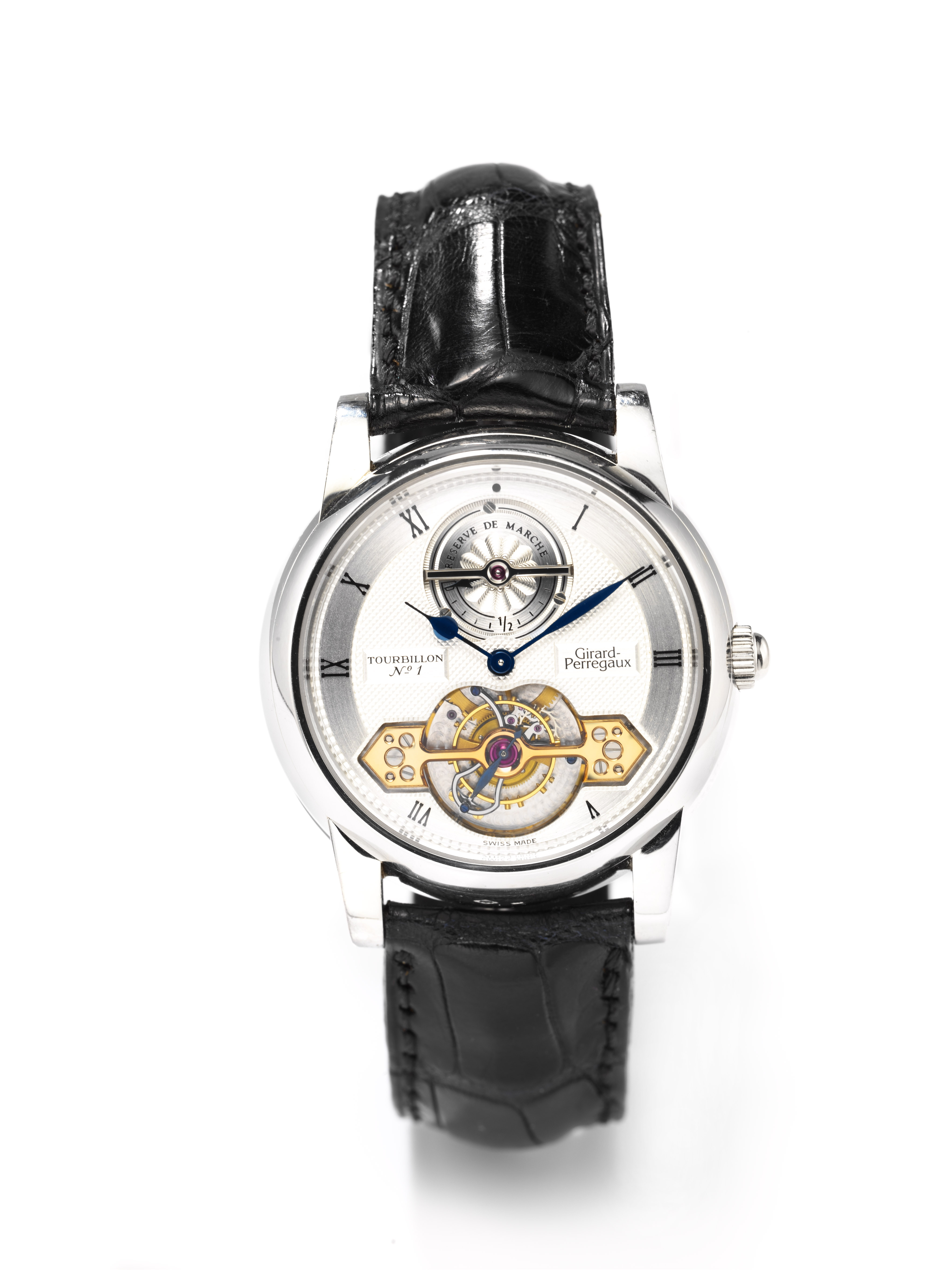 DANIEL ROTH, NUMERO 1SPECTACULAR AND VERY RARE, 18K WHITE GOLD, DIAMOND ...