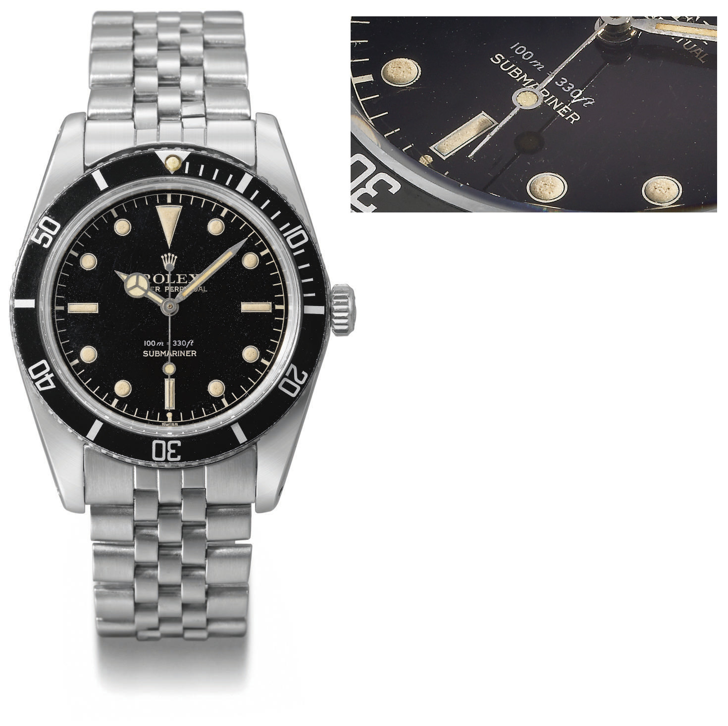 Rolex. A fine and rare stainless steel self-winding water-resistant ...