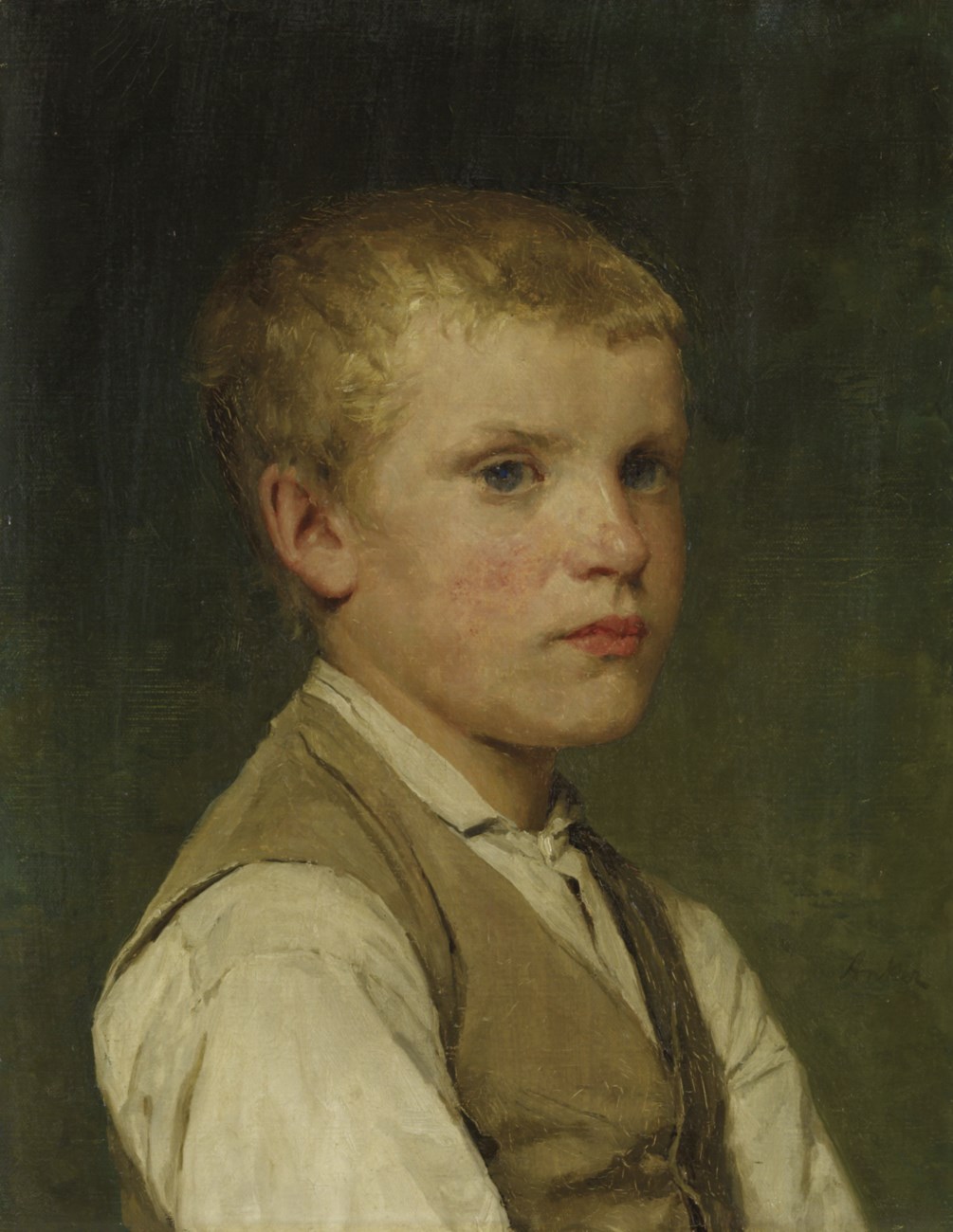 ALBERT ANKER (1831-1910) , Knabenbildnis | Christie's