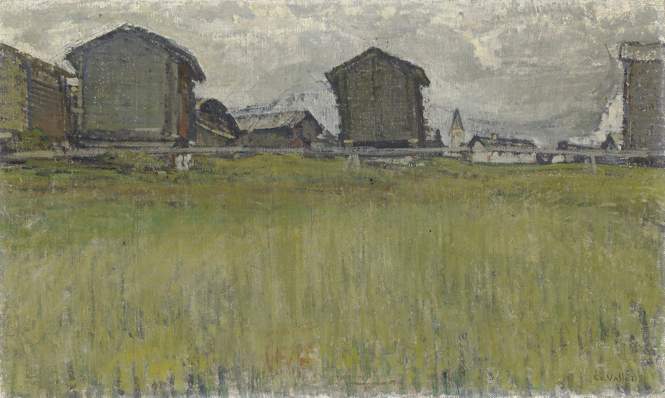 EDOUARD VALLET (1876-1929) , Raccards III, 1919 (Ölstudie) | Christie's