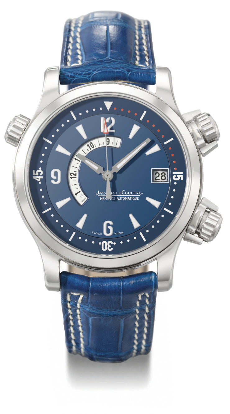 Jaeger-LeCoultre. A rare and large platinum limited edition automatic ...