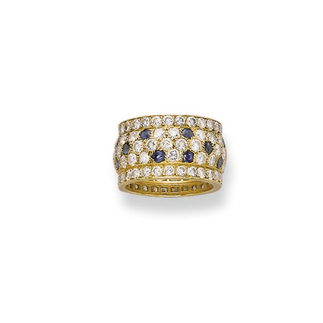 A DIAMOND AND SAPPHIRE 'PANTHER' RING, BY CARTIER | Christie's
